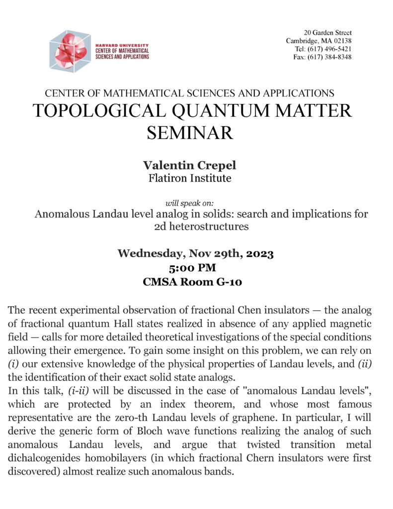 Anomalous Landau level analog in solids: search and implications for 2d ...