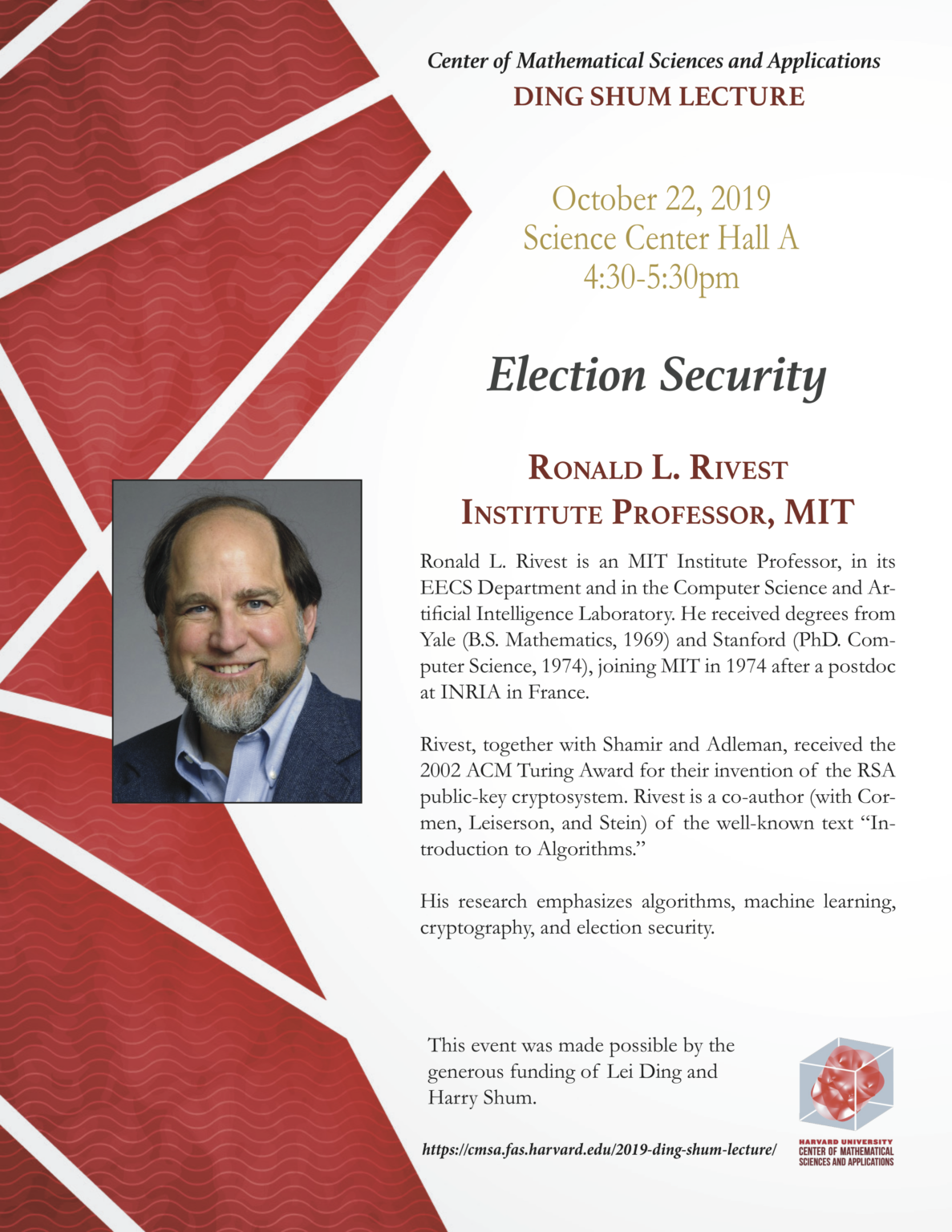 2019 Ding Shum Lecture - CMSA