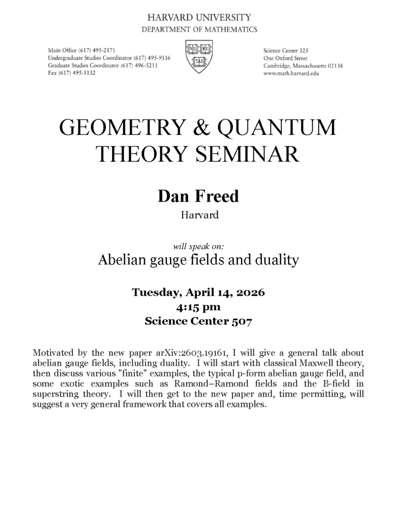 Past Events from March 31, 2026 – October 13, 2026 › Colloquia ...