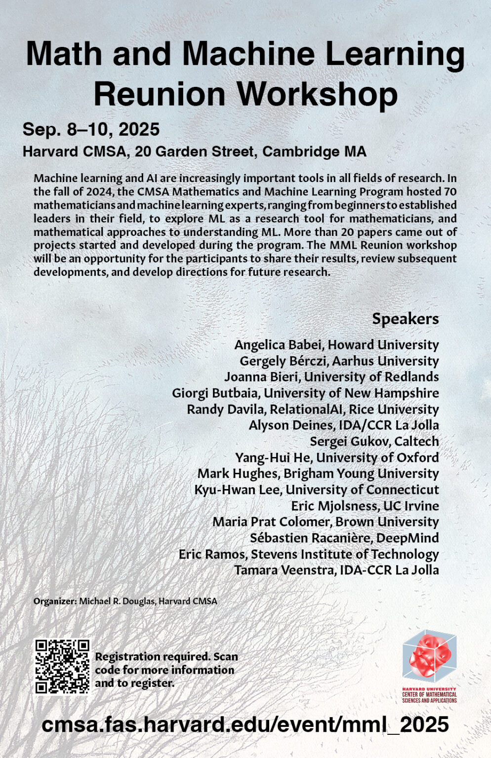 Math and Machine Learning Reunion Workshop - CMSA