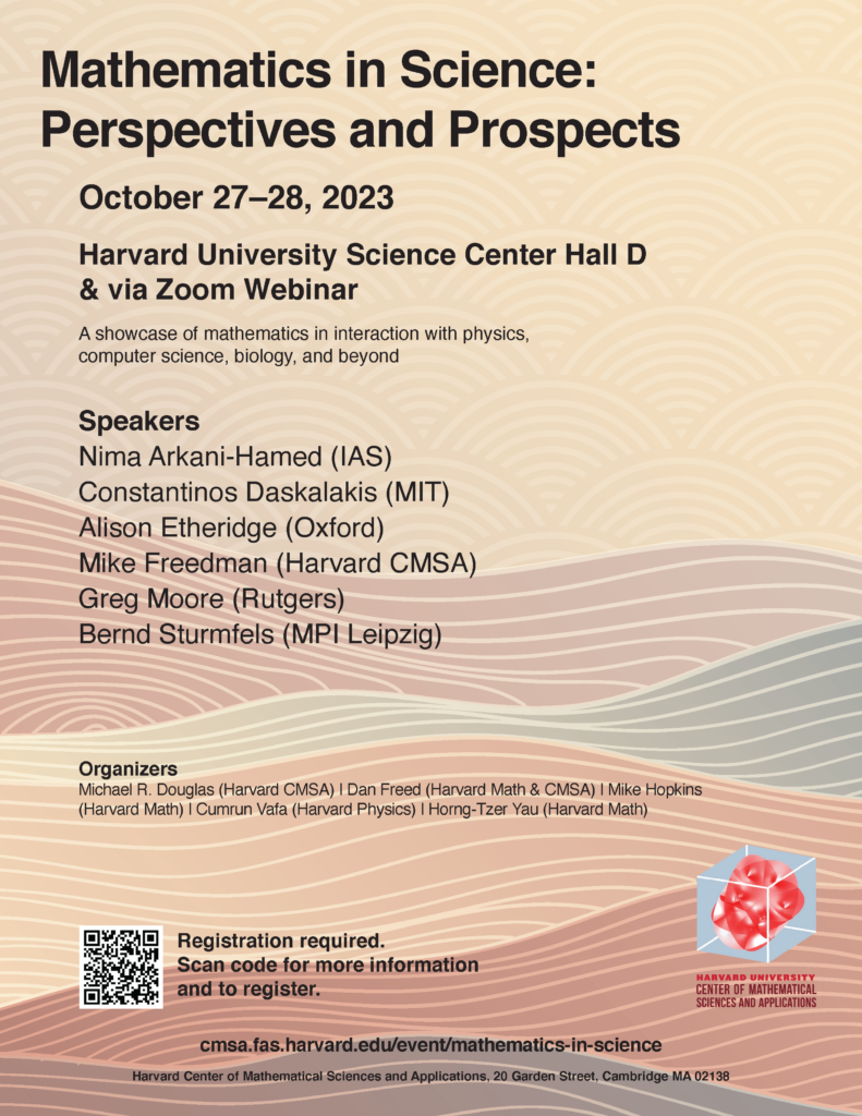 Mathematics in Science: Perspectives and Prospects - CMSA