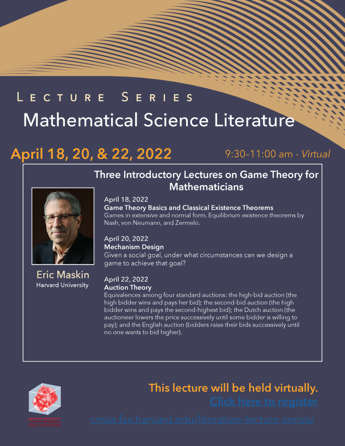 CMSA/Tsinghua Math-Science Literature Lecture: Three Introductory ...
