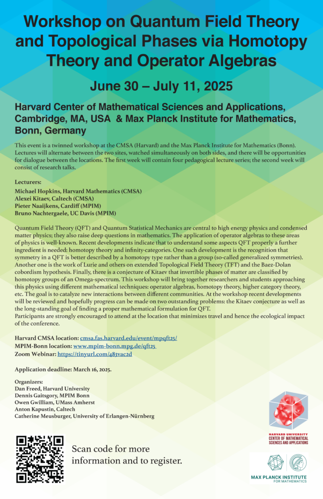Quantum Field Theory and Topological Phases via Homotopy Theory and ...